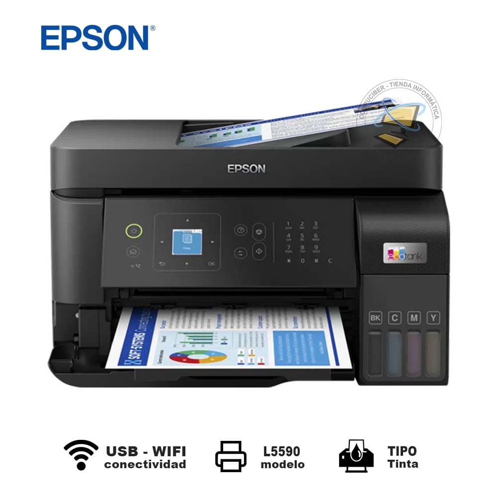IMPRESORA EPSON MULTIFUNCIONAL ECOTANK L5590 WIFI RED FAX - ROIS PRINT ...